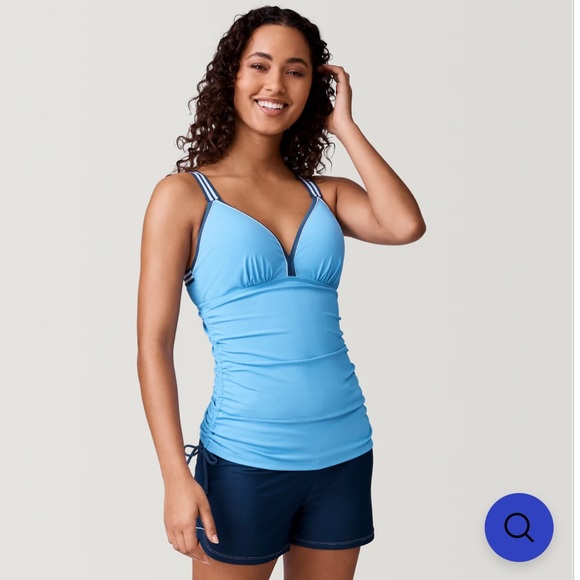 Free Country | Swim | Nwt Free Country Track Stripe Tankini Swim Top ...